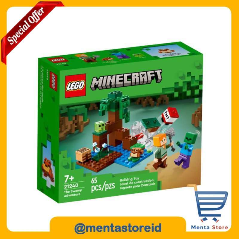 Promo Lego Minecraft 21240 The Swamp Adventure Diskon 36% Di Seller ...