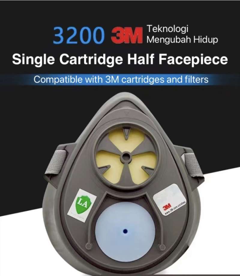 Promo 3M Masker 3200 Single Cartridge Half Facepiece Reusable Respirator Diskon 23% di Seller ...