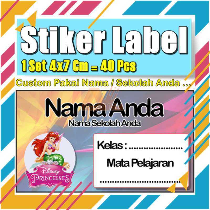 Jual Stiker Label Princes Model G Buku Pelajaran Anak Vol-275 di Seller ...