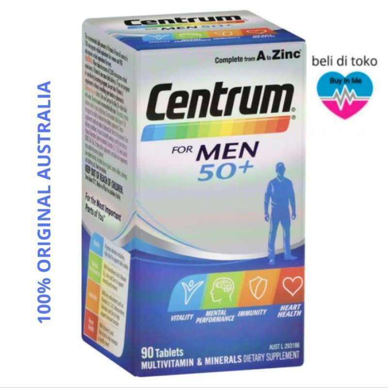 Jual centrum for men 50+ 90 tablets complete from a to zinc di Seller ...