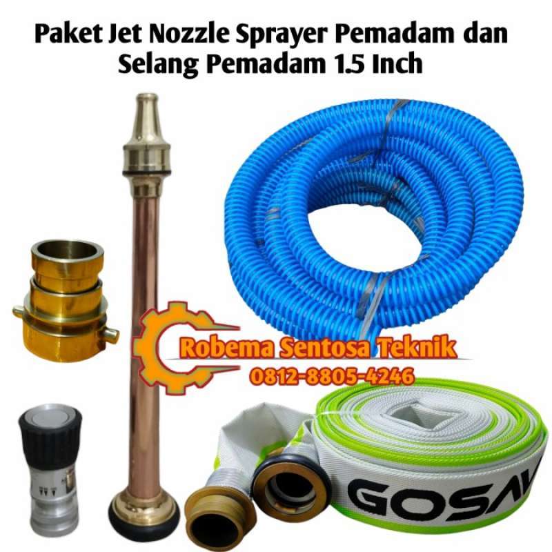 Promo Paket Jet Nozzle Pemadam Komplit Selang Pemadam Pipa Hisap Dan ...