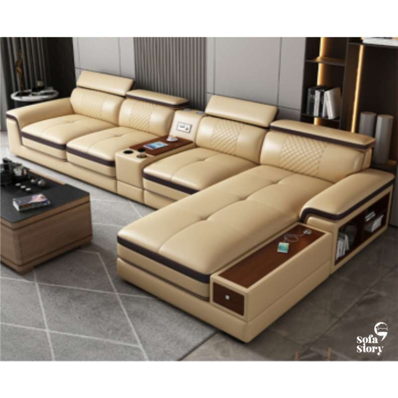 Jual Sofa'story - Sofa Set L Shape Kulit Mewah Modern, Sofa Ruang Tamu ...