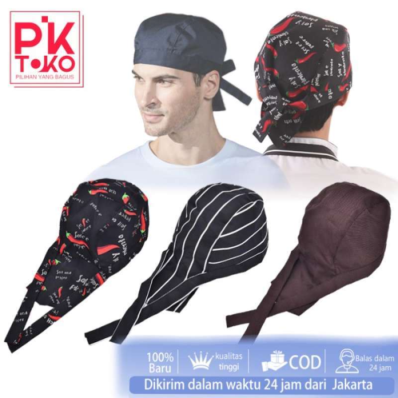 Promo Topi Koki Pirate, Cocok Untuk Dapur, Pabrik, Restoran, Dan Cafe Terbaru Diskon 20% di ...