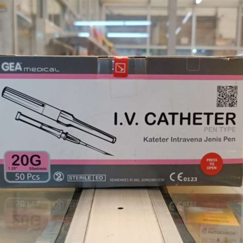Jual Iv Catheter 20 G Gea Jarum Infus 20 G Gea Abocath 20 G Gea Di ...