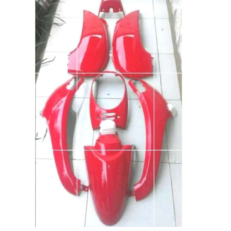 Promo Caver Full Body Halus Motor Scoopy F1 Merah Diskon 23% Di Seller ...