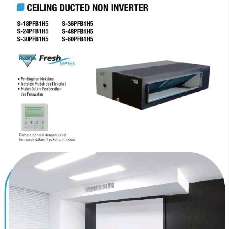 Promo AC Split Duct PANASONIC 2.5 PK / 1 phase Wired S24PFB1H5 Diskon ...