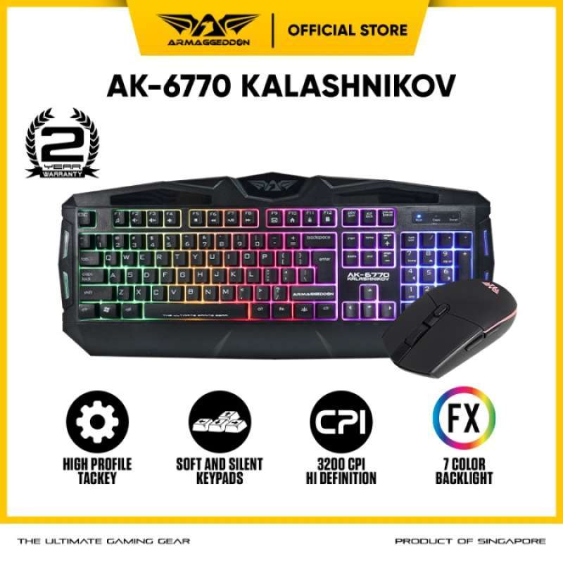 Promo KEYBOARD GAMING MECHANICAL TKL ARMAGGEDDON MKA-5R RGB FALCON ...