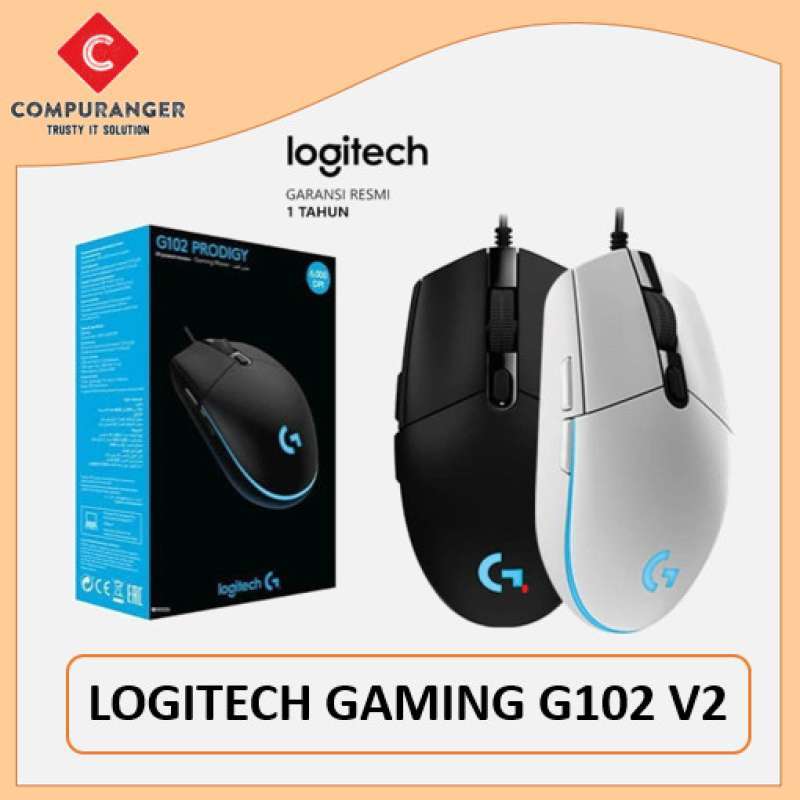 Jual MOUSE GAMING MURAH LOGITECH GAMING G102 V2 Lightsync BLACK DAN WHITE di Seller Farere store ...