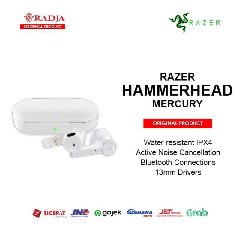 Jual Razer Hammerhead Mercury Headset Bluetooth True Wireless Earbuds ...