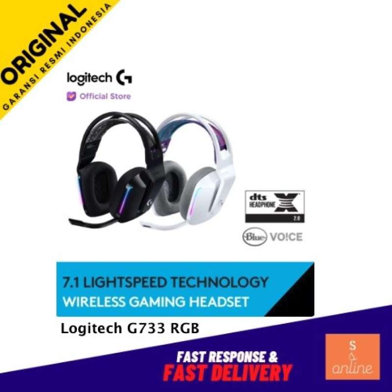 Promo Logitech G733 LIGHTSPEED Wireless RGB 7.1 Surround Gaming Headset ...