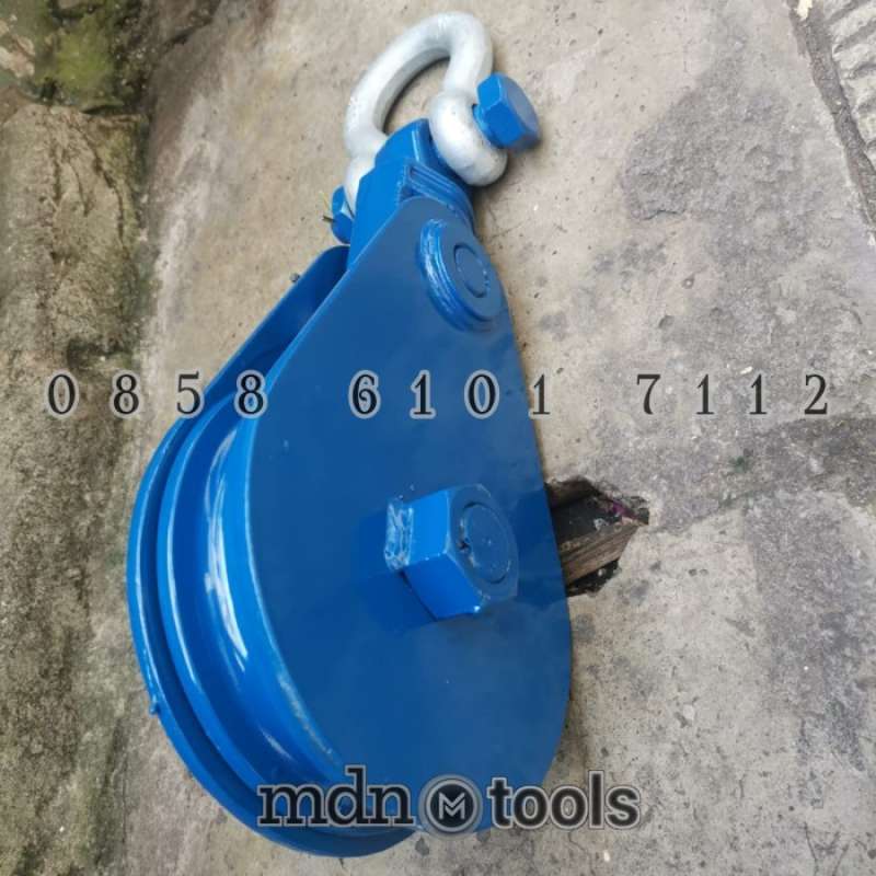 Promo Katrol Snatch Block 8 Ton Wire Rope Pulley Block Nagasaki Type ...