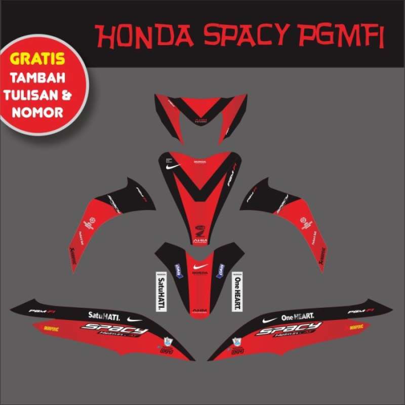 Promo Sticker Striping Decal Stiker Motor Honda Spacy Full Custom ...