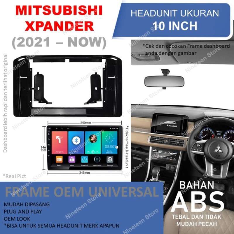 Jual Frame Headunit New Mitsubishi Xpander 2022 Android 10 inch PNP ...
