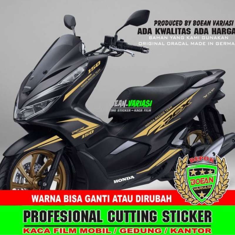 Promo Cutting Sticker Honda Pcx 150 Pcx 160 Merah Hitam Putih Diskon 23 ...