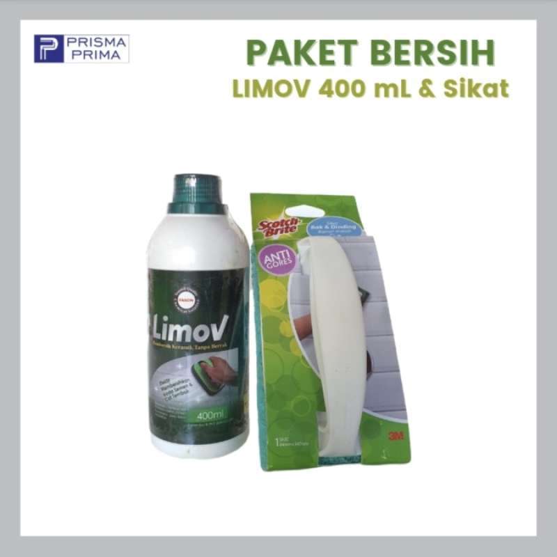 Promo Sikat Dan Cairan Pembersih Fason Limov Semen Dan Cat Di Keramik 400 Ml Diskon 17% Di ...