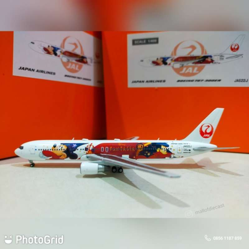 Promo Japan Airlines Boeing 767-300er JA622J Disney Fantasia JC Wings 1 ...