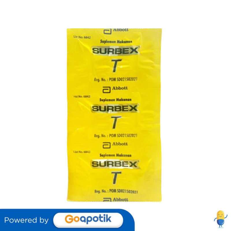 Jual SURBEX T STRIP 6 TABLET di Seller Apotek Dewa Medika - Tanah Baru ...