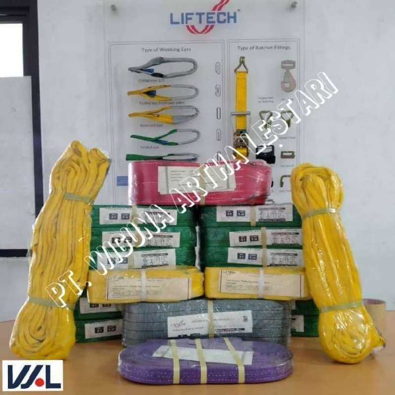 Promo Webbing Sling LIFTECH (4 ton x 4 m)/Webbing Sling Belt/Polyester ...