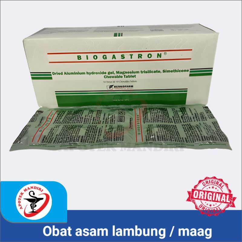 Jual Biogastron Tablet 1 Strip Mengatasi asam lambung tinggi / maag di ...
