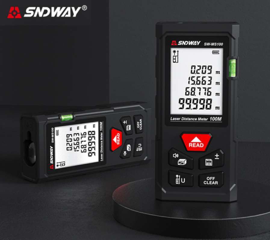 Promo SNDWAY Rangefinder Meteran Laser Merah 40 - 100 Meter SW-MT/MS ...