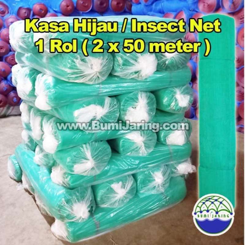 Promo Insect Net Hijau Lebar 2 Meter 1 Rol, Kasa Hijau (2 X 50 Meter ...