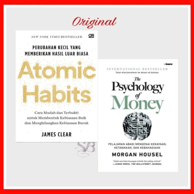 Jual Bundling Buku Atomic Habits & The Psychology Of Money di Seller ... Jual Bundling Buku Atomic Habits & The Psychology Of Money di Seller ...