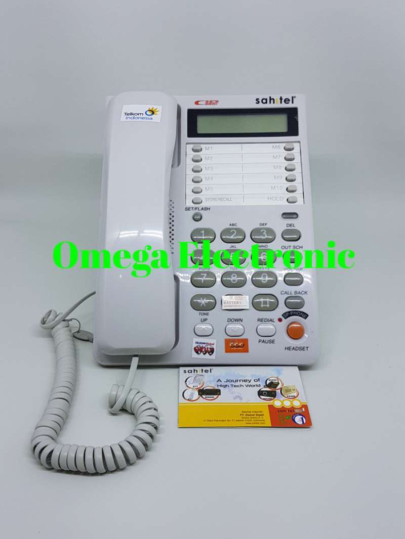 Promo Resmi Sahitel S75 - Pesawat Telepon Kantor Rumah Kabel Single ...