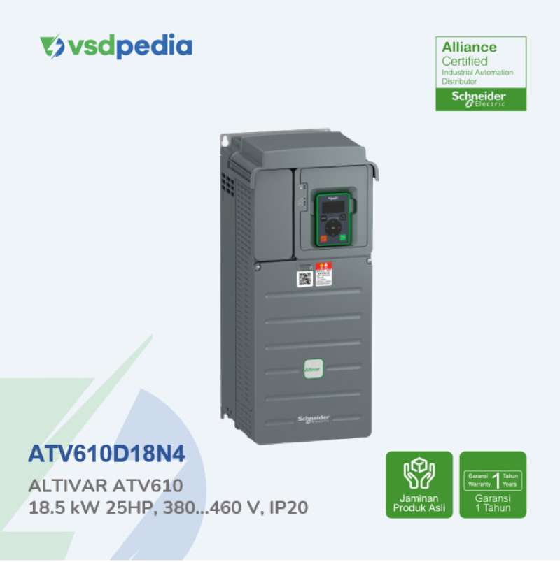 Promo Schneider Altivar ATV610 Variable Speed Drive 18.5 25 ATV610D18N4 ...