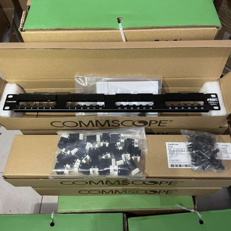 Promo Amp Patch Panel 24 Port Cat5E /Amp Commscope 24 Port Cat5E Diskon ...