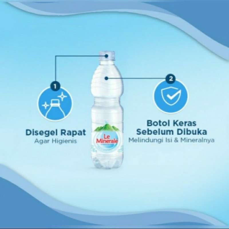 Promo Air Mineral Le Minerale Botol Tanggung Plastik Pet - 600 Ml ...