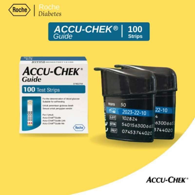 Promo Accu-Chek Guide Strip Isi 100 Pcs Untuk Cek Gula Darah Diskon 17% ...