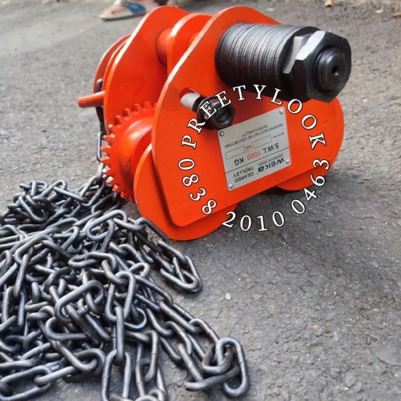 Jual Gear Trolley Manual 1 Ton X 3 Meter Weka Geared Trolley Di Seller ...