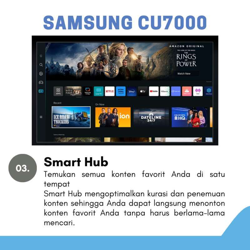Jual Samsung Ua55cu7000 - Led Smart Tv Led 55 Inch Crystal Uhd 4k 55cu7000 Di Seller Skdigital ...