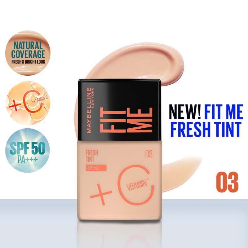Jual Maybelline Fit Me Fresh Tint - Foundation Tint with Vitamin C and ...