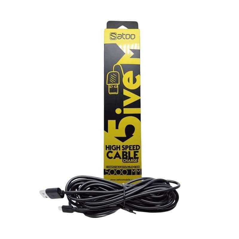 Promo Satoo High Speed Charge Cable 5 METER - Kabel Micro USB 5 METER - Hitam Diskon 13% di ...