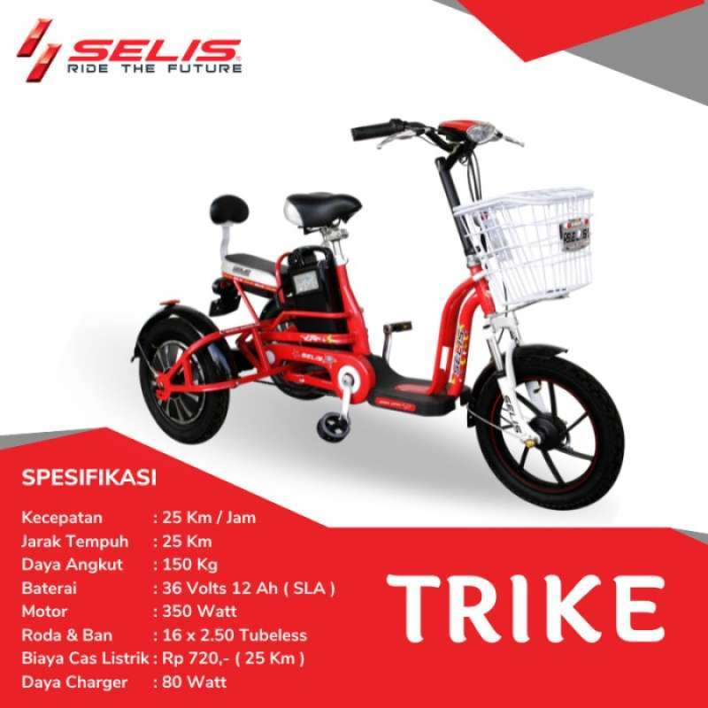 Jual Sepeda Listrik Selis Trike Original Terbaru - Harga Promo Murah ...
