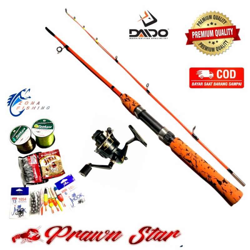 Promo Set Joran Udang Super Lentur Daido Prawn Star 6Kg Komplit Diskon ...
