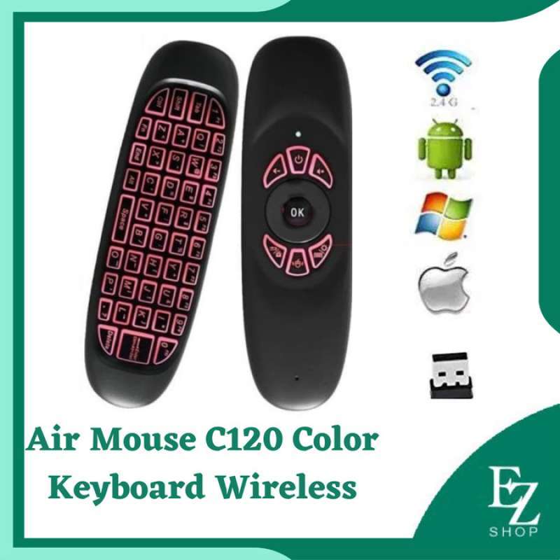 Jual Air Mouse C120 Wireless Keyboard Remote Control Tv Box Smart TV di ...