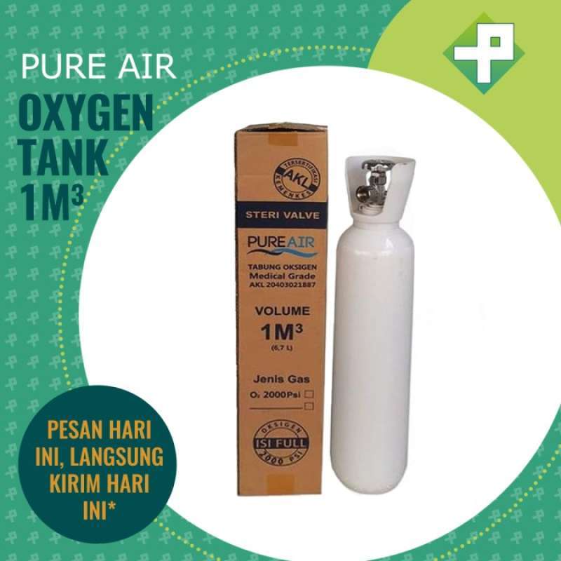 Promo Tabung Oksigen 1M3 Pure Air Medical Grade Isi Full Diskon 17% di ...