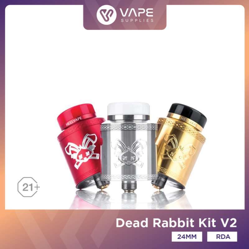 Promo HELLVAPEHEATHEN DEAD RABBIT V2 24MM RDA Terbaik Diskon 26% di ...