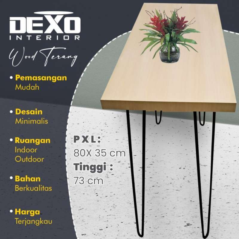 Jual Meja Console Minimalis Table Hairpin Meja konsole Hiasan Ruang ...