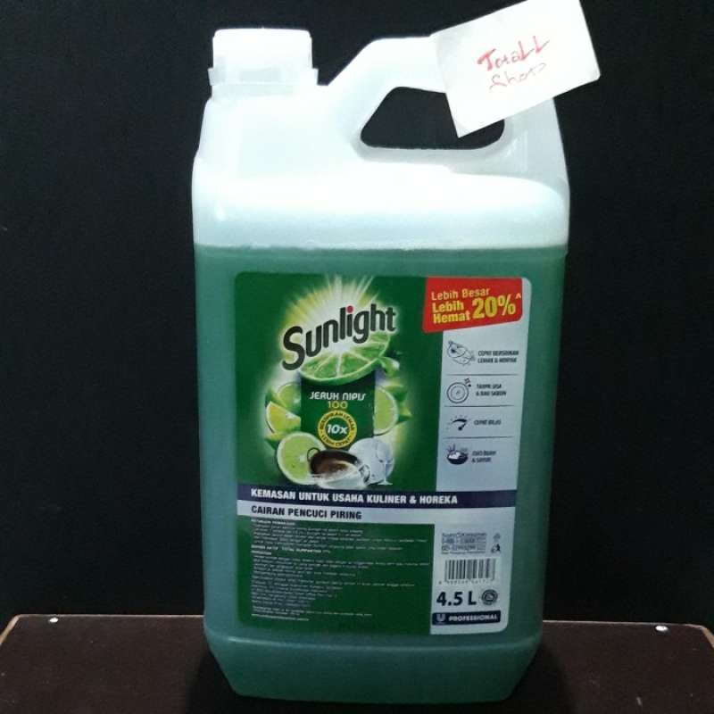 Promo Sunlight Galon Jerigen Jerrycan 5 Liter Sabun Cuci Piring Diskon ...