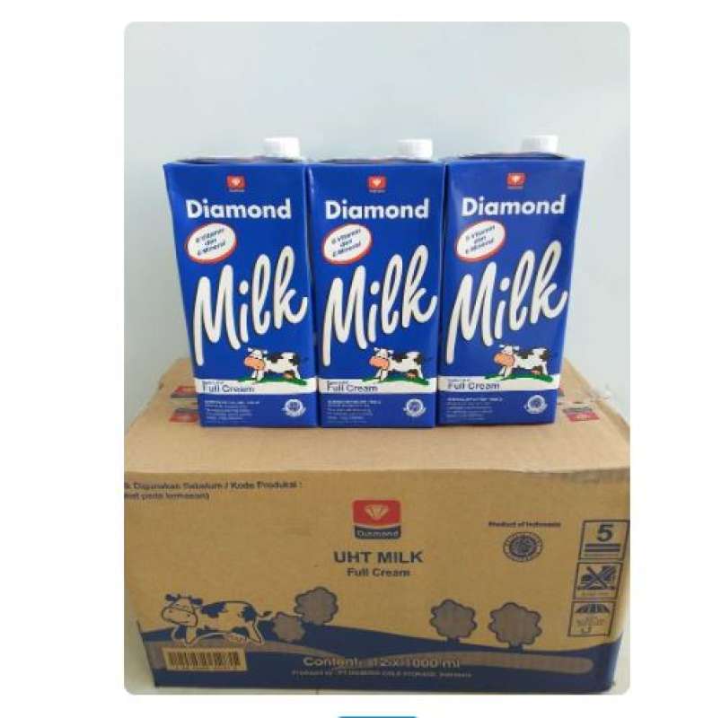Jual Susu Diamond Uht Full Cream 1 Liter Di Seller Owels Indonesia ...