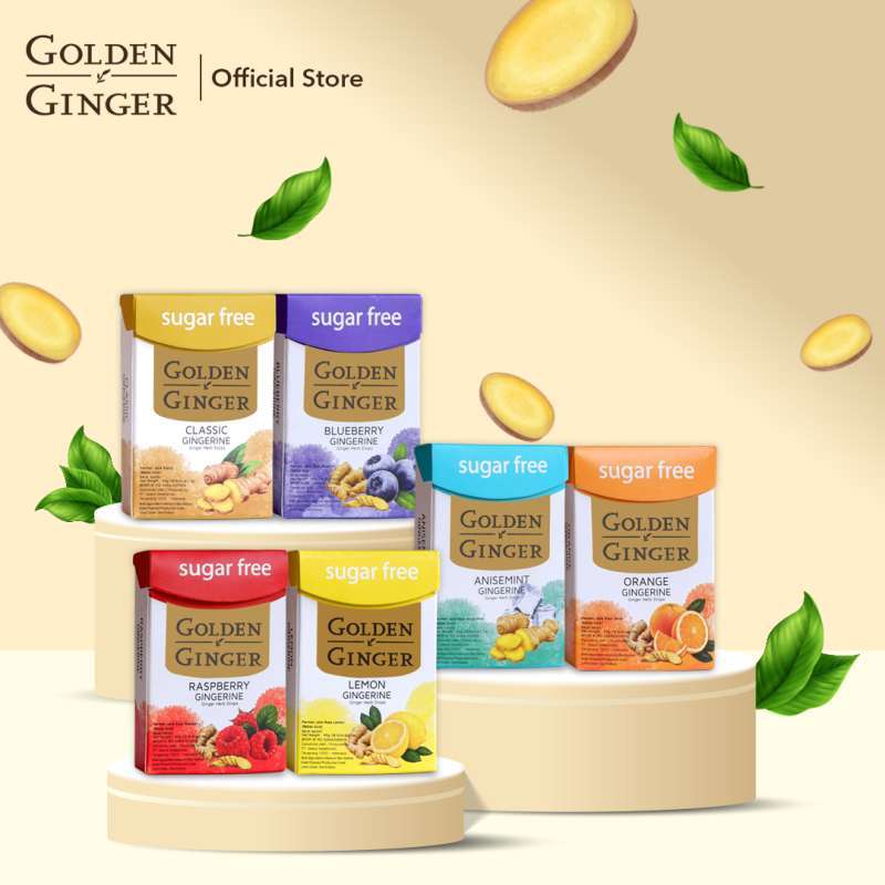 Jual Golden Ginger Fliptop Sugar Free Blueberry Gingerine 45gr Twinpack ...
