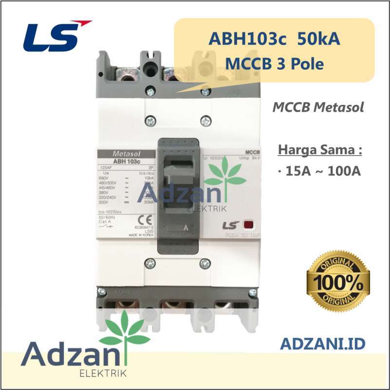 Jual Mccb 3p 20a 50ka Abh103c Ls Metasol Lsis Di Seller Adzani Elektrik Official Store - Cempaka ...