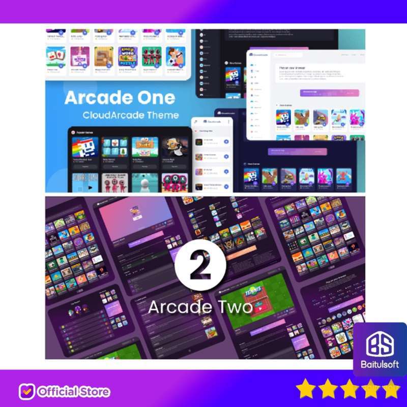 Promo SOURCE CODE APLIKASI CLOUDARCADE - HTML5 / WEB GAME PORTAL CMS BY BAITULSOFT Diskon 96% di ...