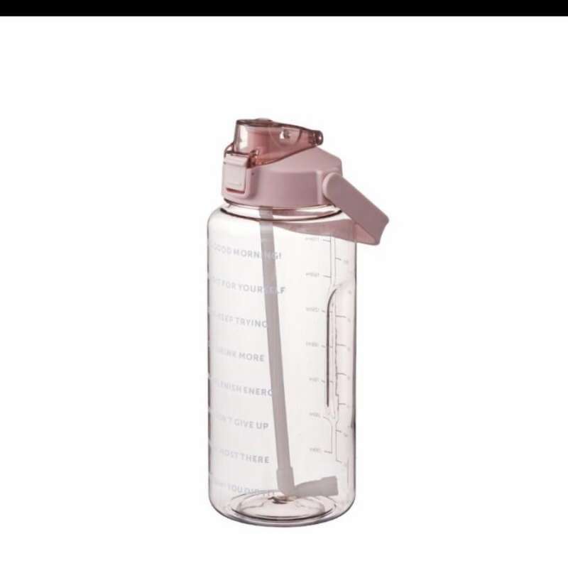 Jual NEW098 BOTOL Transparan Bening Viral Motivasi Waktu 2Liter 2L 2000ML - PINK POLOS di Seller ...