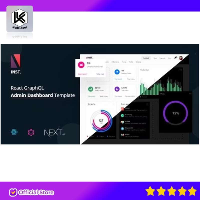 Promo INST - REACT ADMIN TEMPLATE WITH GRAPHQL BY KODEASET Diskon 99% di Seller KODEASET ...