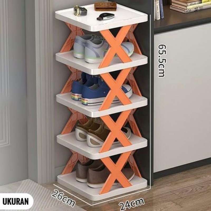 Promo Rak Sepatu 5 Susun Plastik / Rak Tempat Sandal Sepatu Minimalis ...