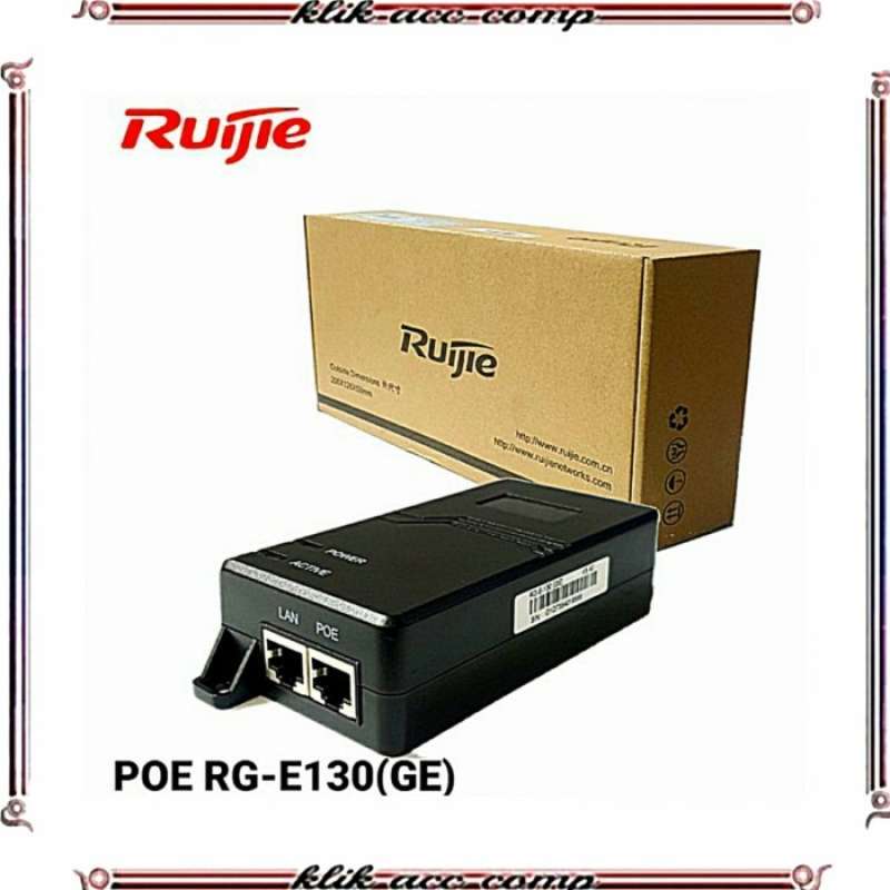 Promo Ruijie Poe Rg-e 130 (ge) Power Adapter Power Injector Diskon 23% ...